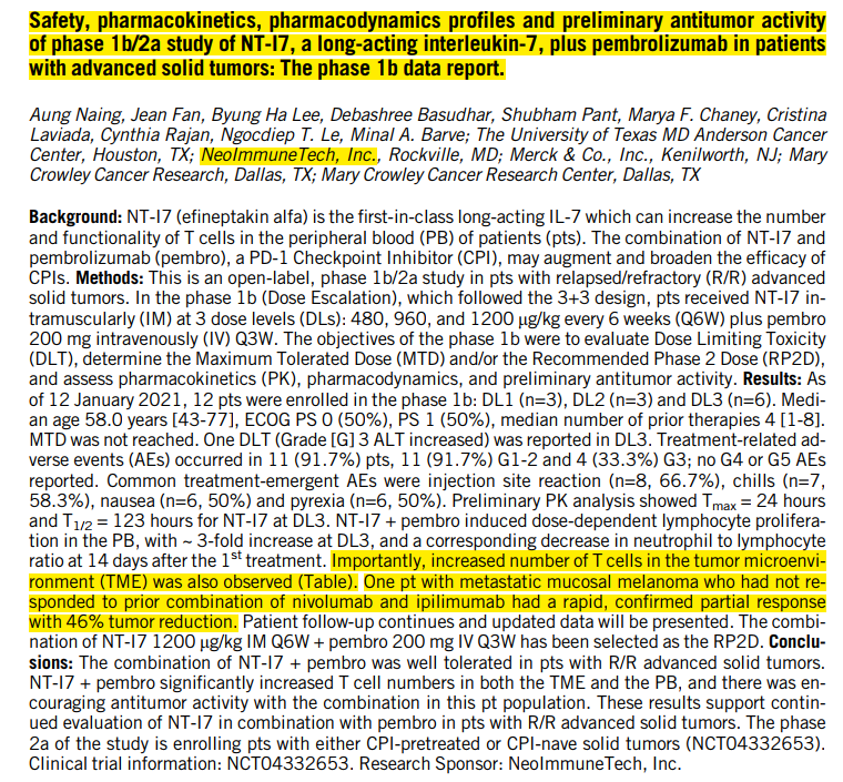 IL7融合蛋白临床疗效初现医药新闻-ByDrug-一站式医药资源共享中心-医药魔方