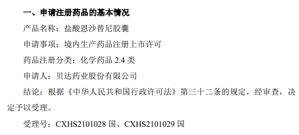贝达药业ALK抑制剂恩沙替尼新适应症上市申请获受理医药新闻-ByDrug-一站式医药资源共享中心-医药魔方